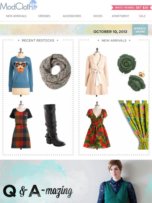 Modcloth: So, what's new & restocked? | Milled