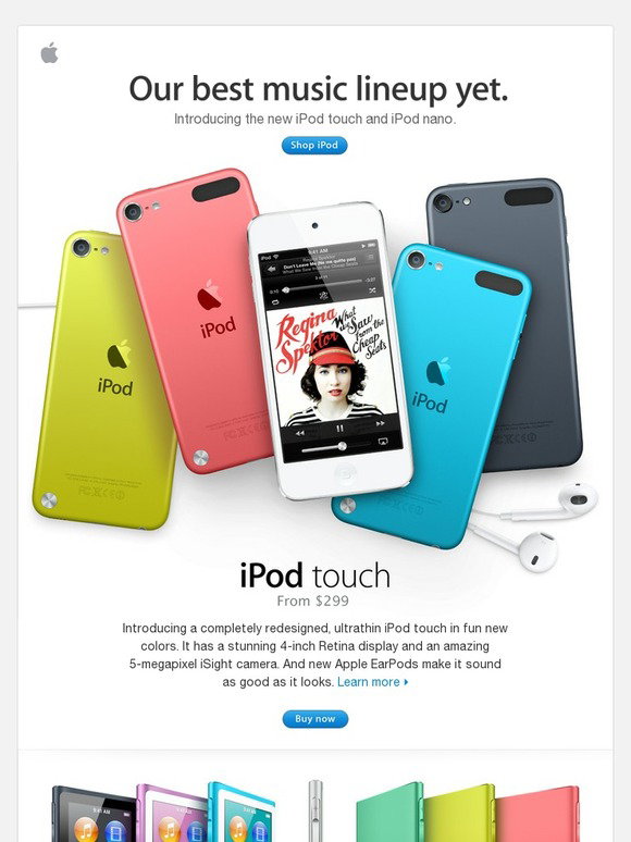 Apple: Meet the new iPod family. | Milled