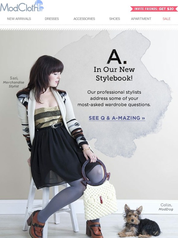 Modcloth: Q: Where can you find outfit tips & lovely looks? | Milled