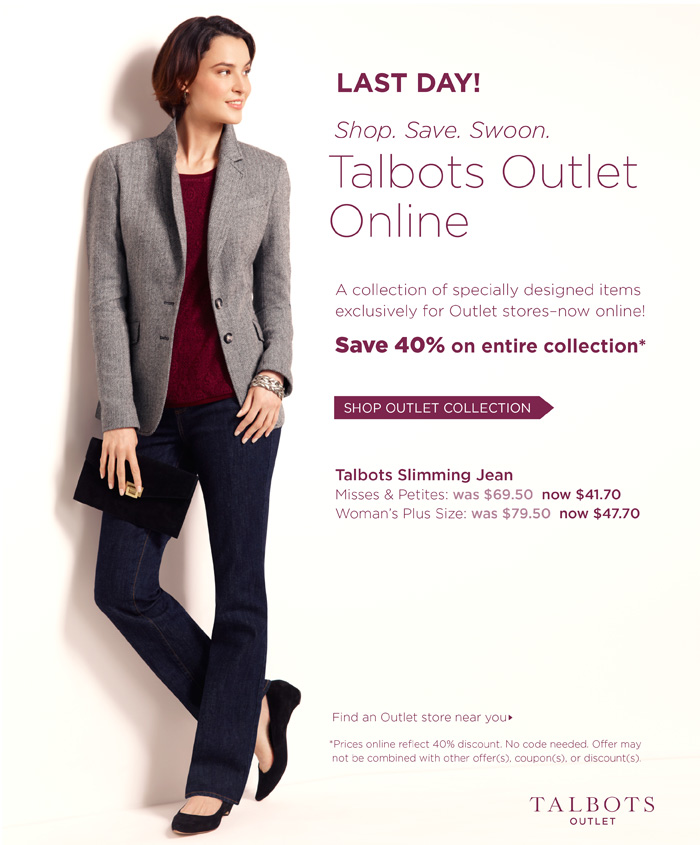Talbots: Only Hours Left - Save 40% On Talbots Outlet Online. | Milled