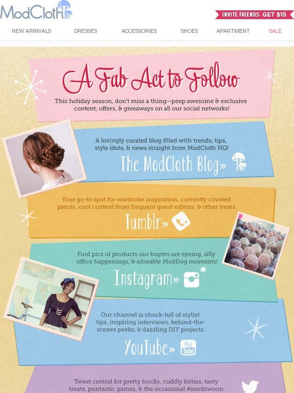 Modcloth: Want more ModCloth in your life? | Milled