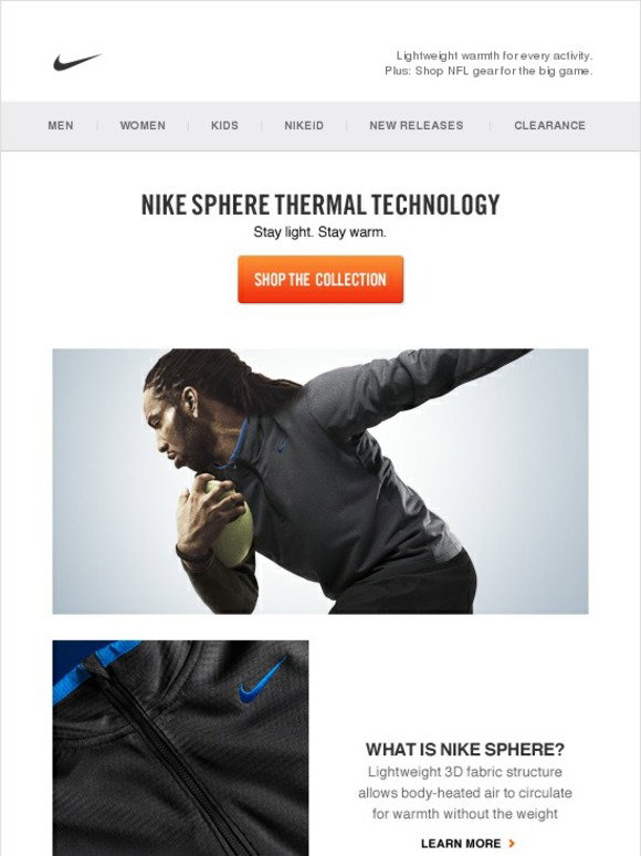 NIKE: Nike Sphere Fabric Technology: Find the Right Layer for Your ...