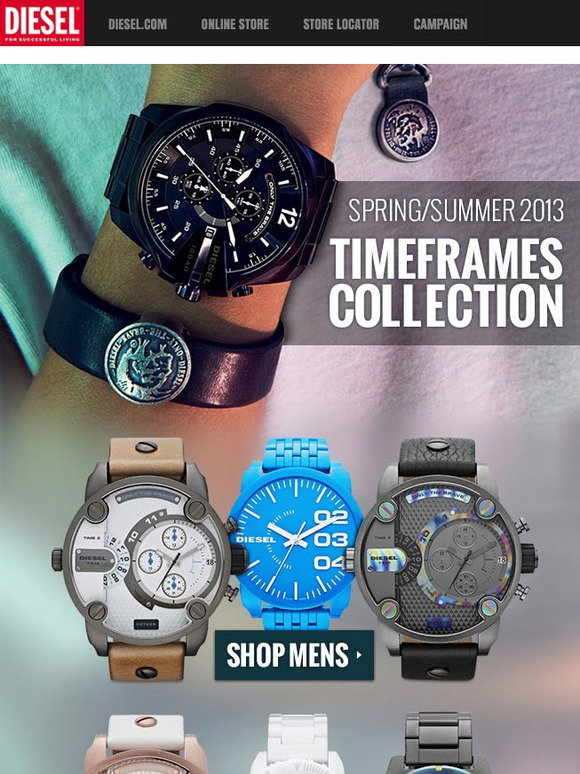Diesel: Time to Be Brave: Wear the new Diesel watches! | Milled