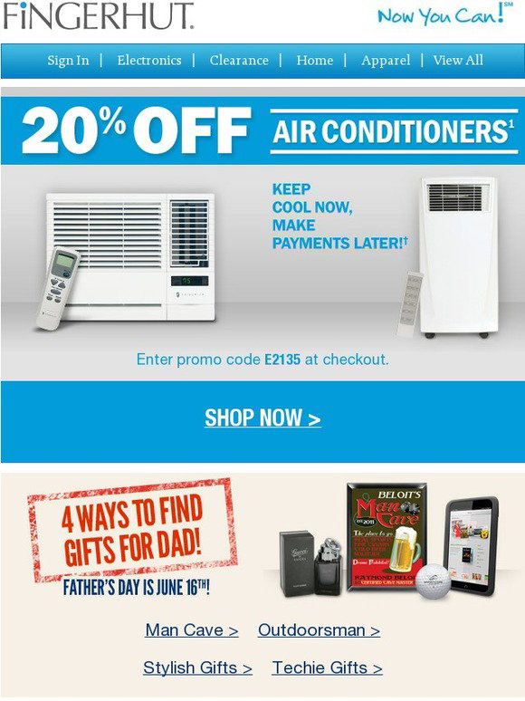 Fingerhut: Fingerhut: Chill out with 20% OFF Air Conditioners! | Milled