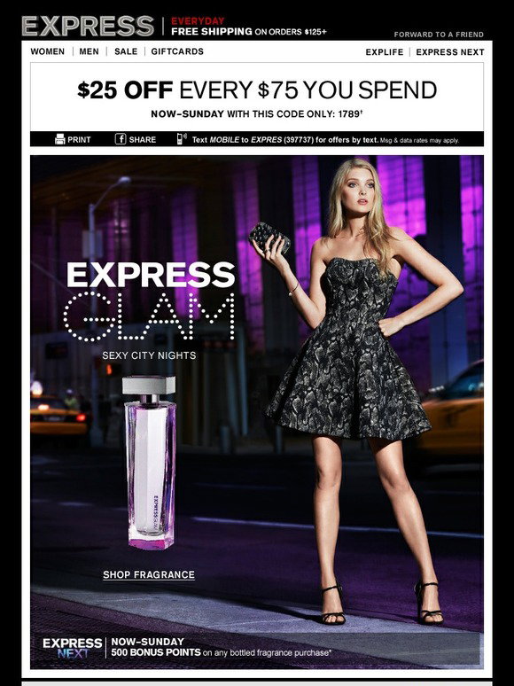 Express: Express Glam: Fragrance inspired by the life of the party | Milled