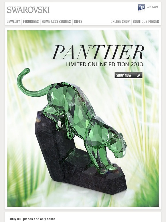 Swarovski: Exclusively online: Limited Online Edition Panther 2013 | Milled