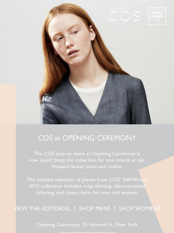 Opening Ceremony: The COS pop-up at Opening Ceremony is now open! | Milled