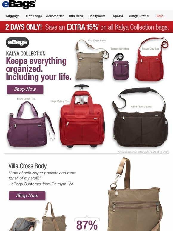 eBags: Keep everything organized with the Kalya Collection + an EXTRA ...