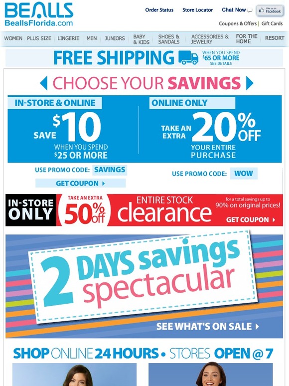 Bealls Florida: Your Savings Spectacular Coupons Have Arrived | $10 Off ...