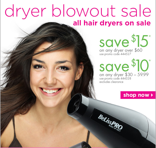 Sally Beauty: Need a Hair Dryer? Save up to $15 at our Dryer Blowout ...