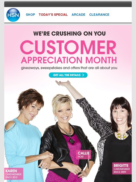 HSN: We Love Our Customers! Celebrate All Month Long with Special ...