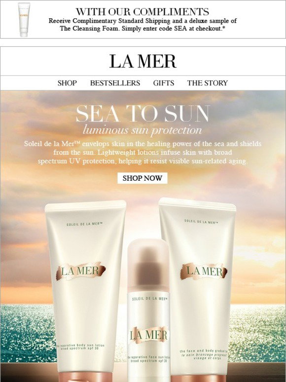 La Mer: Soleil de la Mer™: Luminous Sun Protection | Exclusive Offer ...