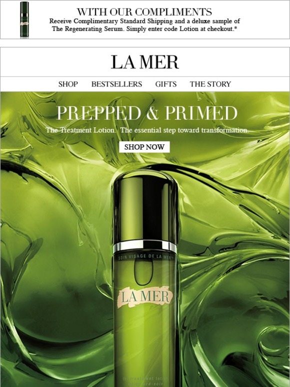 La Mer: Prepped & Primed: The Treatment Lotion by La Mer | Exclusive ...