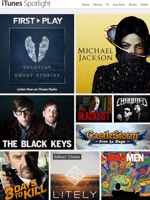 Apple: Listen to Coldplay's New Album on iTunes Radio, Mad Men, and ...
