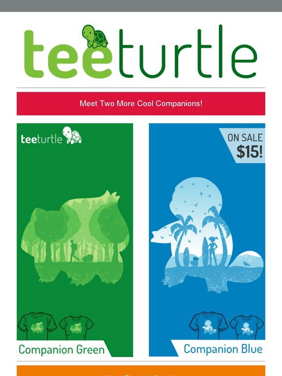 TeeTurtle: Complete Your Collection! Two New Companions for $15! | Milled