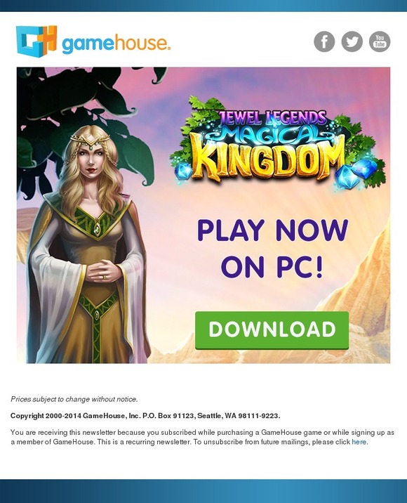 GameHouse: Play Jewel Quest - Magical Kingdom now! | Milled