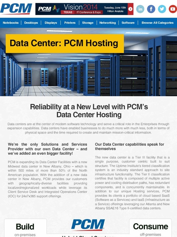 PCM: Reliability at a New Level with PCM’s Data Center Hosting | Milled