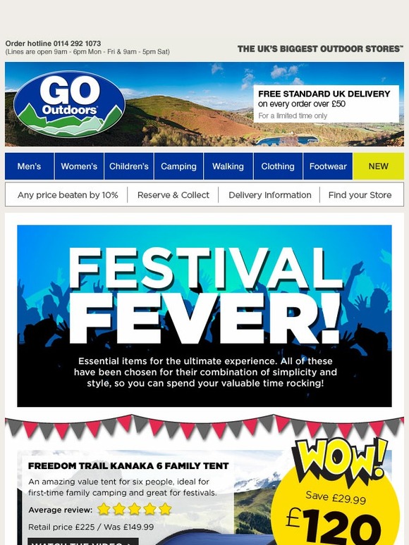 Go Outdoors: Festival fever - get ready for the festival season with ...