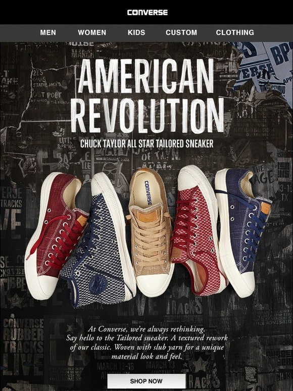 Converse: American Revolution. Chuck Taylor All Star Tailored Sneaker ...