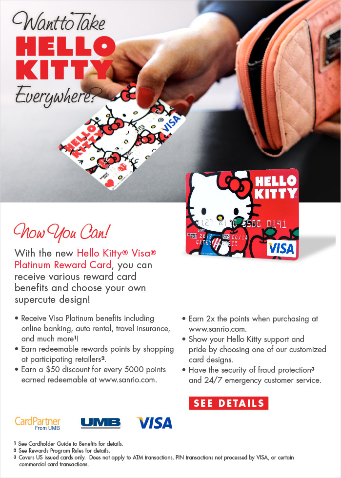 Hello Kitty: Hello Kitty Visa® Reward Card + Hello Kitty Con 2014 | Milled