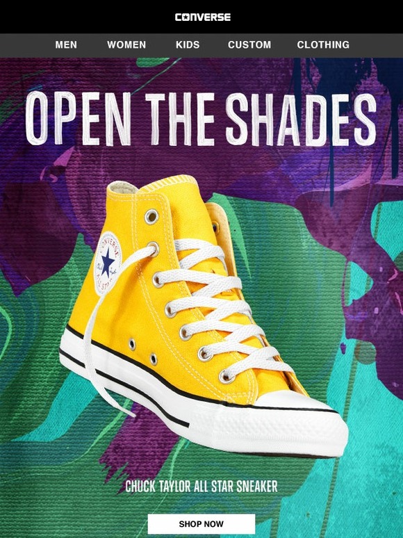 Converse: Open The Shades. Converse Chuck Taylor All Star Sneakers ...