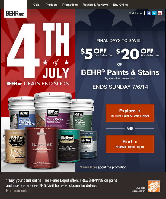 Behr: ★ Don’t Miss Your Chance to save on BEHR Ž Paints and Stains this ...
