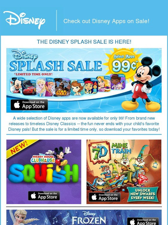 Disney Store: Check Out Disney Apps On Sale Now! | Milled