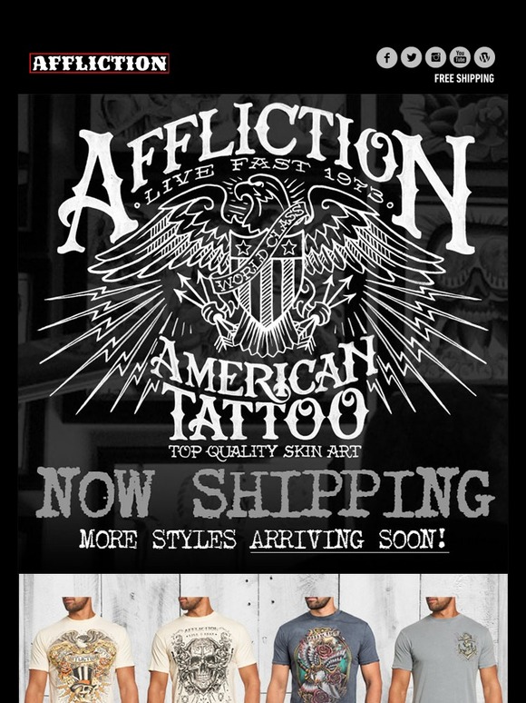 AFFLICTION: American Tattoo Series Now Shipping! | Milled