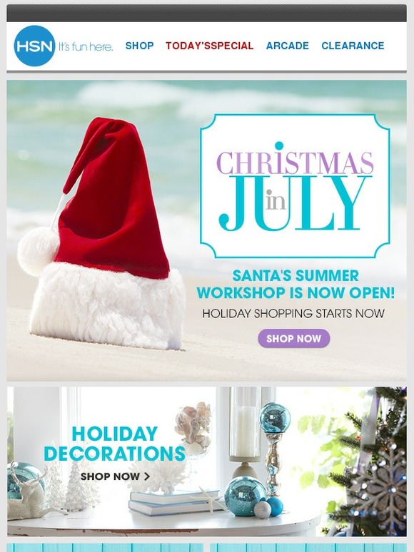 HSN: Merry Christmas in July! Holiday Savings Start Now | Milled