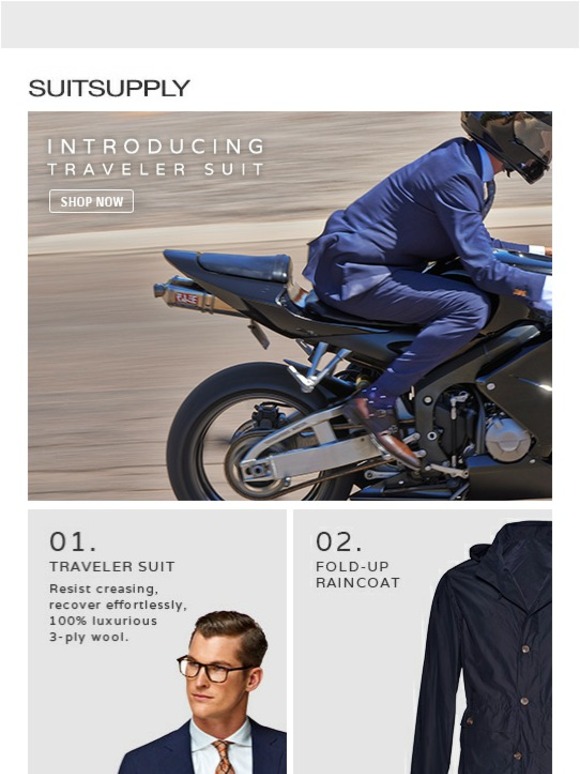 Suitsupply: Introducing Traveler Suit | Milled