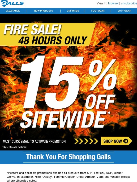 Galls: Fire Sale- Today & Tomorrow! | Milled