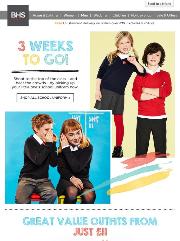 BHS: Great value school uniforms - entire outfits from just £11 | Milled