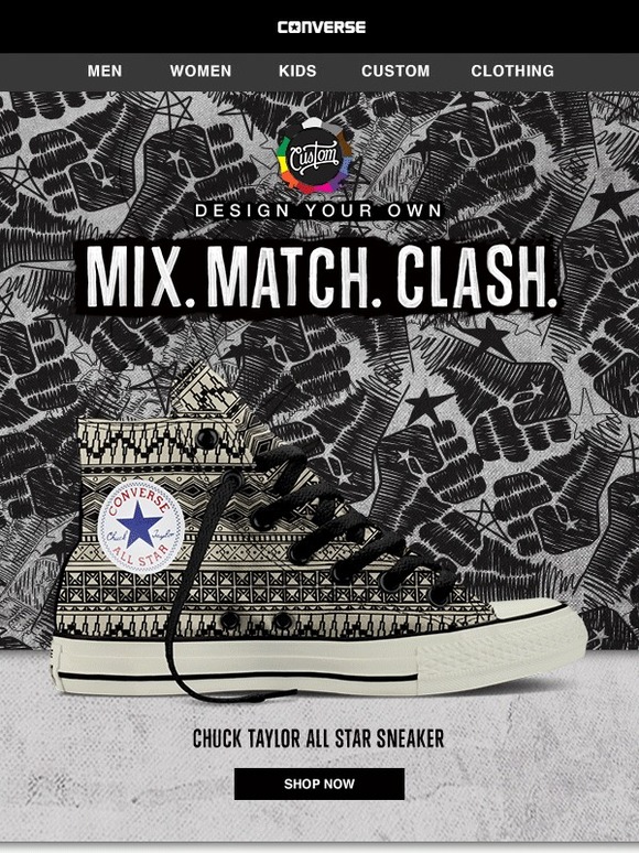 Converse: Mix. Match. Clash. Chuck Taylor All Star Sneaker. | Milled