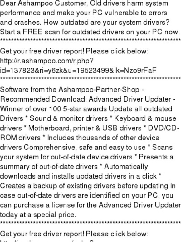 Ashampoo: How outdated are your system drivers? Scan here for free | Milled