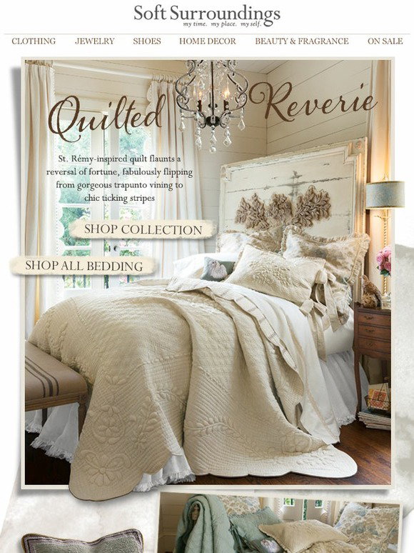 Soft Surroundings: Authentic, antique inspired: the French Market Quilt ...