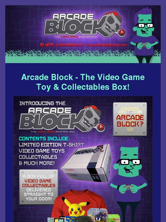 ShirtPunch: Arcade Block - The Video Game Toy & Collectable ...