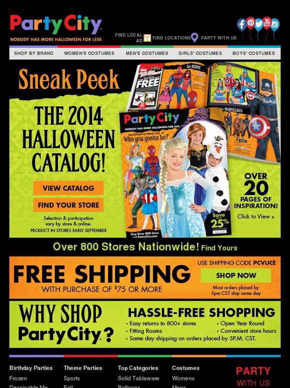 Party City: Sneak Peek: The 2014 Halloween Catalog | Milled