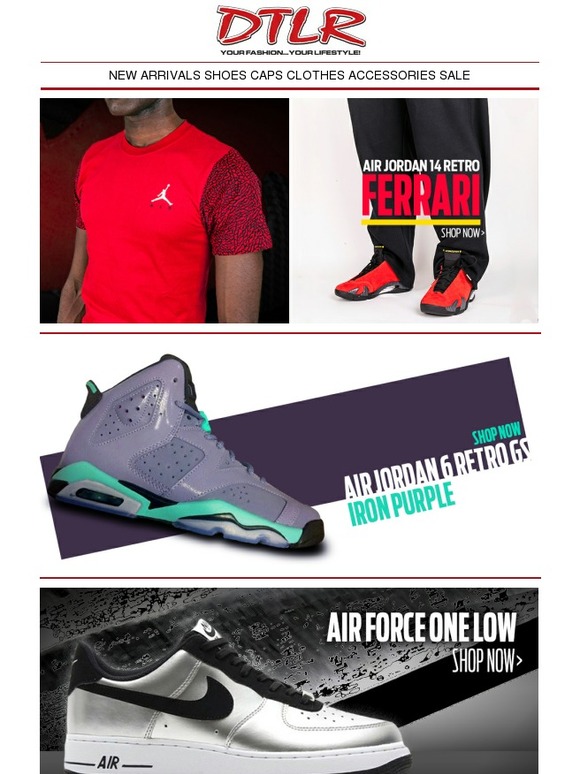 DTLR: RELEASE ALERT: Jordan 14 Retro Ferrari and more at DTLR.com | Milled