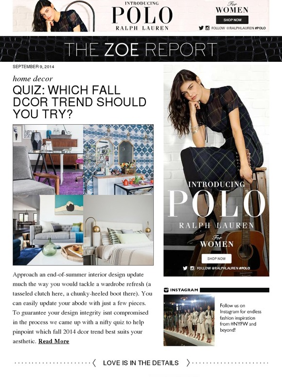 The Zoe Report: Quiz: Find Your Fall Decorating Fix | Milled