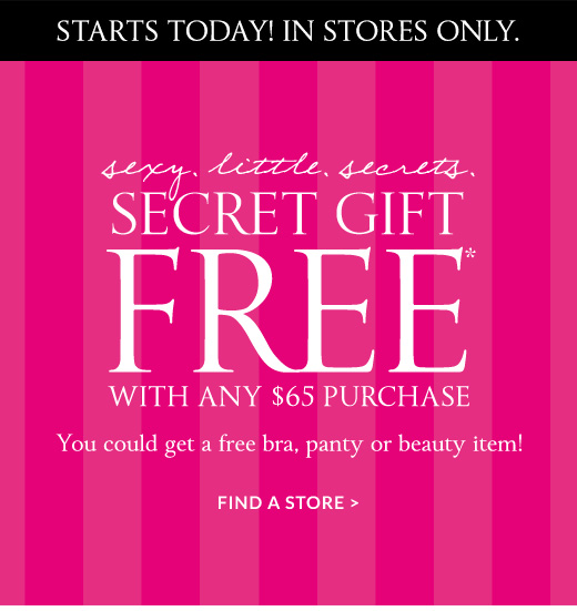 Victoria's Secret: What's your sexy little secret? Spend $65 to find ...