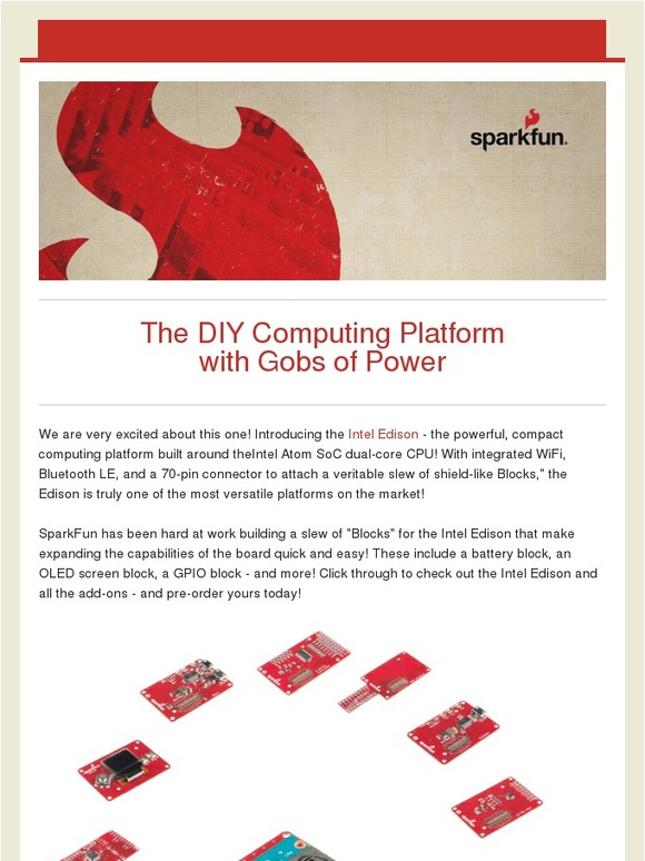 SparkFun: Introducing the incredible Intel Edison and SparkFun Blocks ...