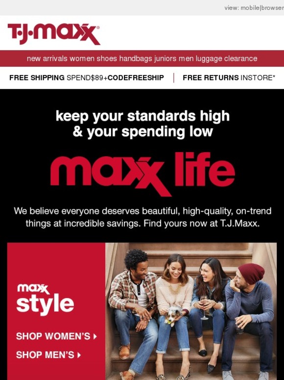 TJ Maxx: Maxx style. Maxx savings. Maxx Life. | Milled