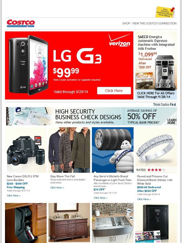 Costco: Online-Only Fall Savings - LG G3 from Verizon, Camera's ...