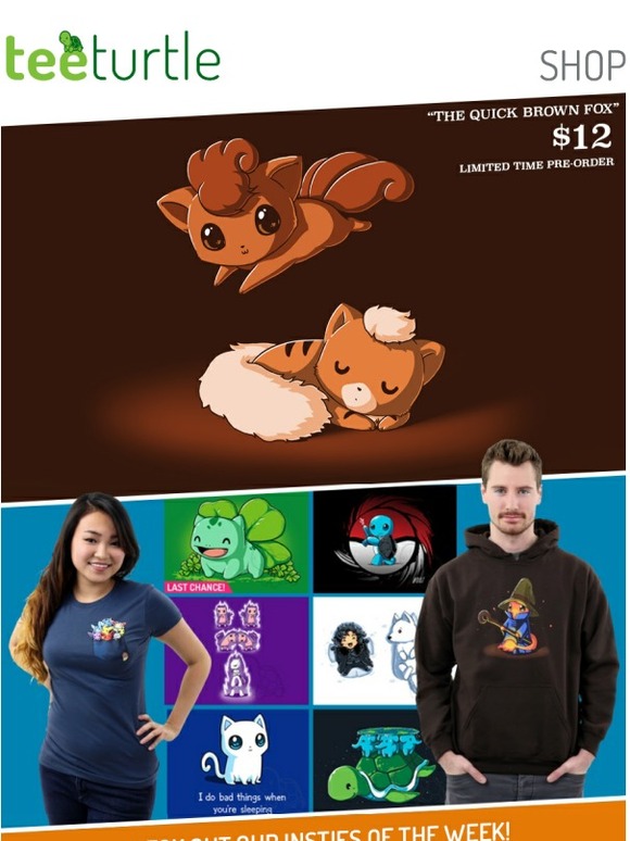 TeeTurtle: The quick brown fox jumps over the lazy dog. [CUTE] | Milled