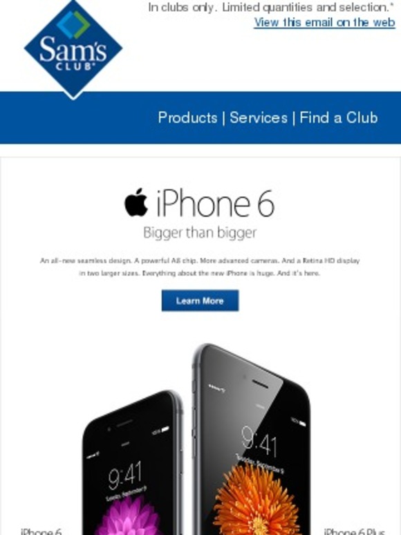 Sam's Club: iPhone 6 available Sept. 19 | Milled