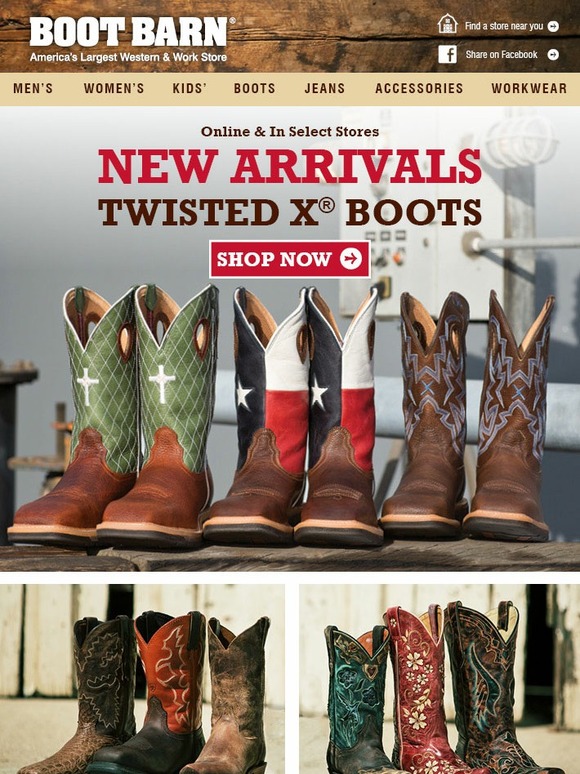 Boot Barn: New Arrivals: Twisted X Boots + Save $20 On Work Boots | Milled