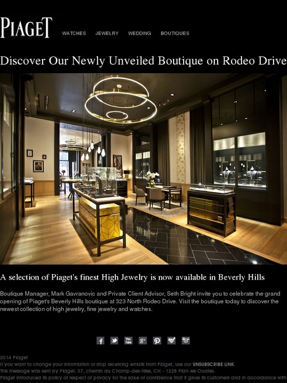 Piaget: Now Open on Rodeo Drive | Milled