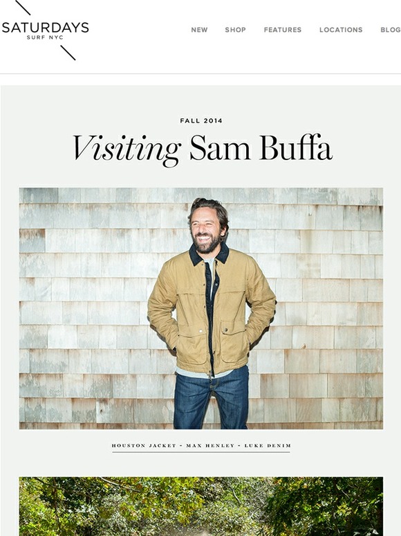 Saturdays NYC: Fall 14… Visiting Sam Buffa | Milled