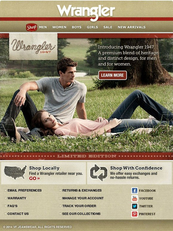 Wrangler: Introducing Wrangler 1947: A premium blend of heritage ...