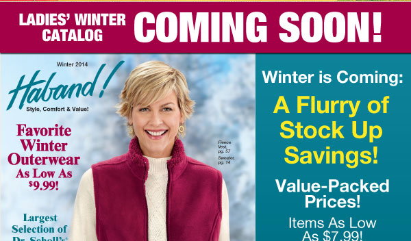 Haband: Ladies' Winter Catalog Coming Soon + FREE Shipping at Haband ...